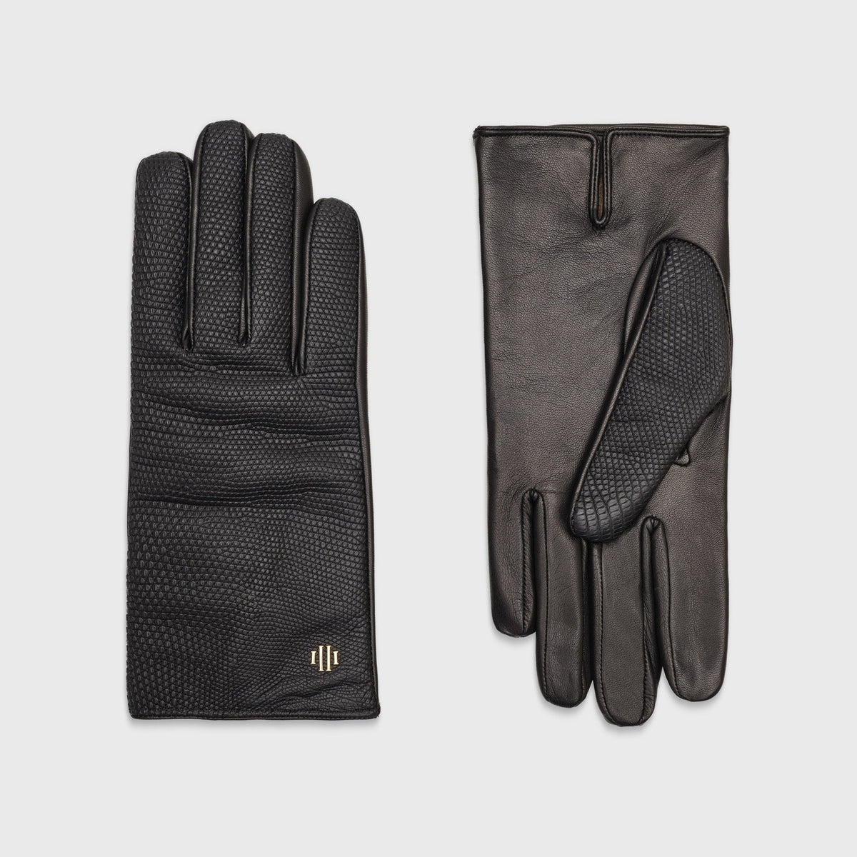 Eliott Black Lizard Leather Gloves – Handmade Leather Gloves