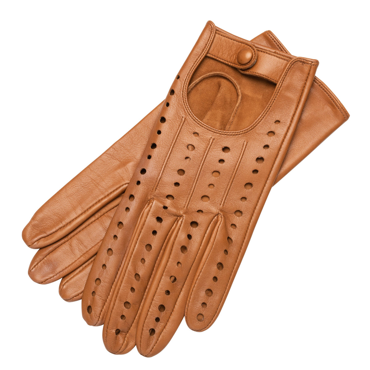 Rimini Women's Camel Leather Driving Gloves – Handmade Leather Gloves