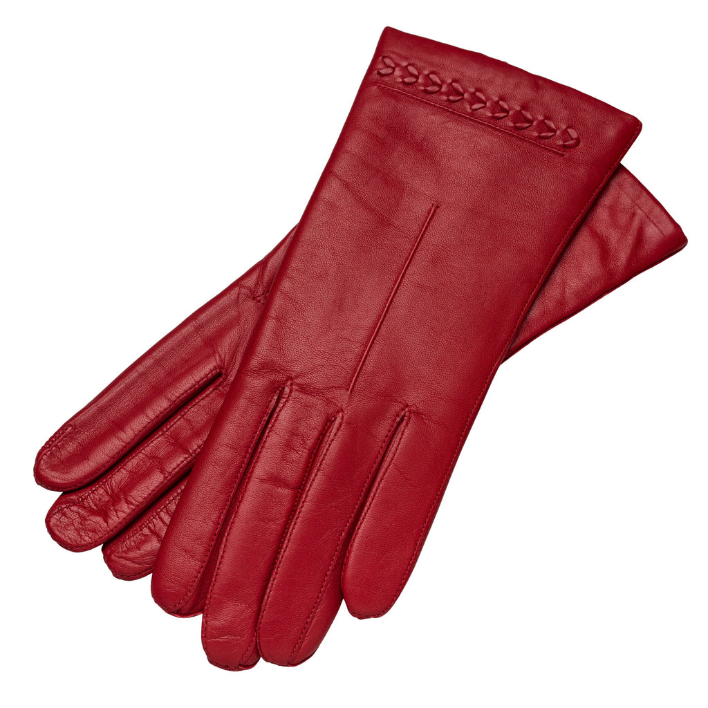 Ferrara Dark Red Leather Gloves – Handmade Leather Gloves