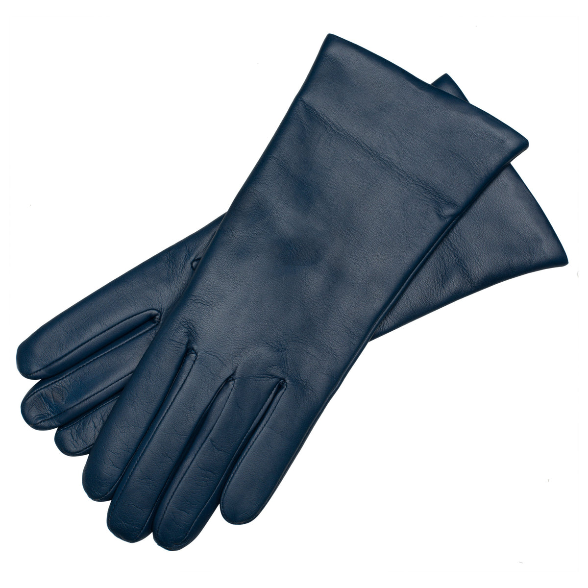 Marsala Denim Blue Leather Gloves – Handmade Leather Gloves